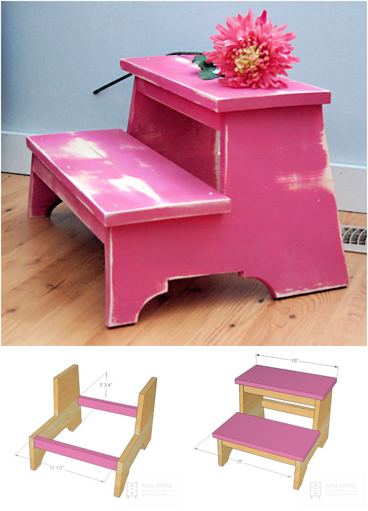 20 Free DIY Step Stool Plans - Suite 101