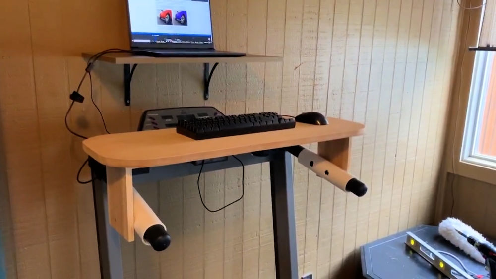 20 Homemade DIY Treadmill Desk Ideas - Suite 101