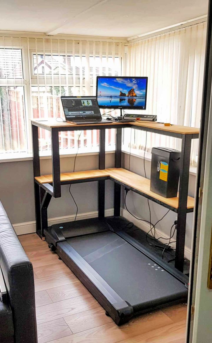 20 Homemade DIY Treadmill Desk Ideas - Suite 101