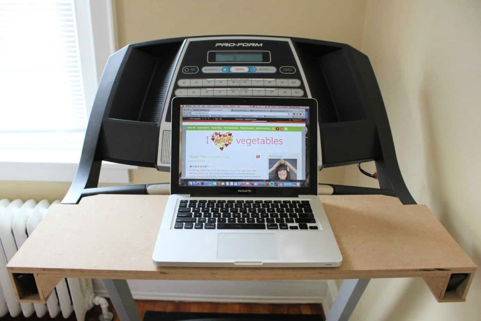 20 Homemade DIY Treadmill Desk Ideas - Suite 101