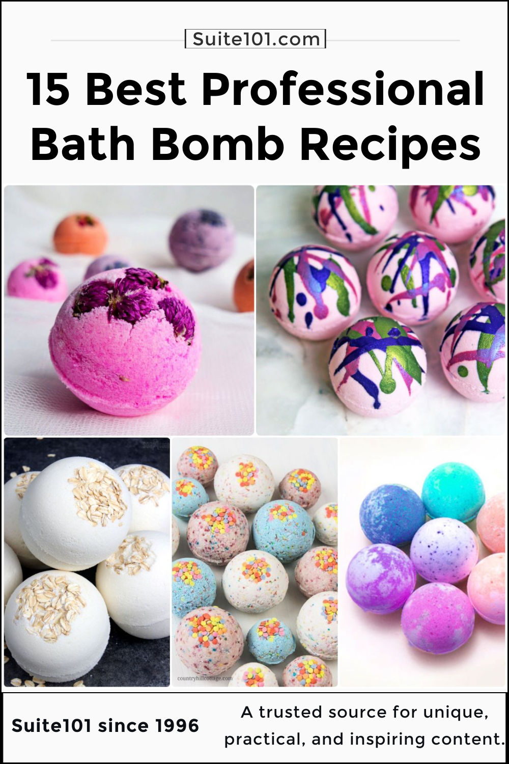 15 DIY Professional Bath Bomb Recipe To Make - Suite 101