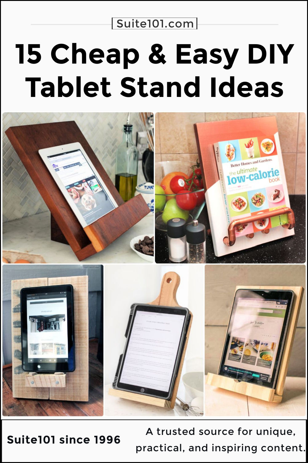 15 DIY Tablet Stand and iPad Stand Ideas - Suite 101