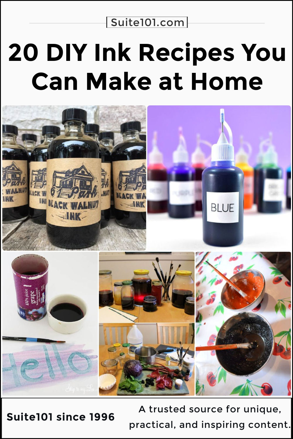 How to Make Ink: 20 Ways to Homemade Ink - Suite 101