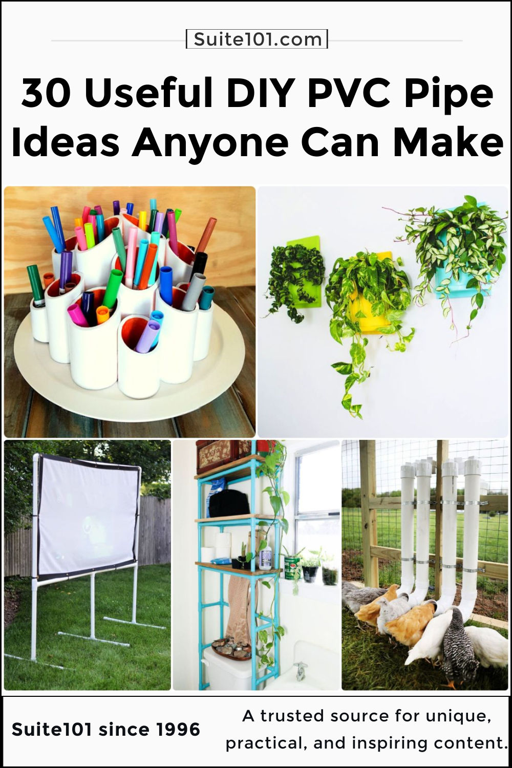 30 Easy DIY PVC Pipe Projects and Crafts - Suite 101