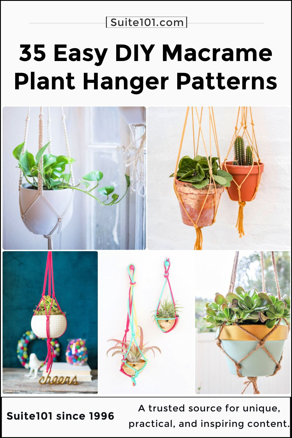 35 Easy DIY Macrame Plant Hanger Patterns to Make