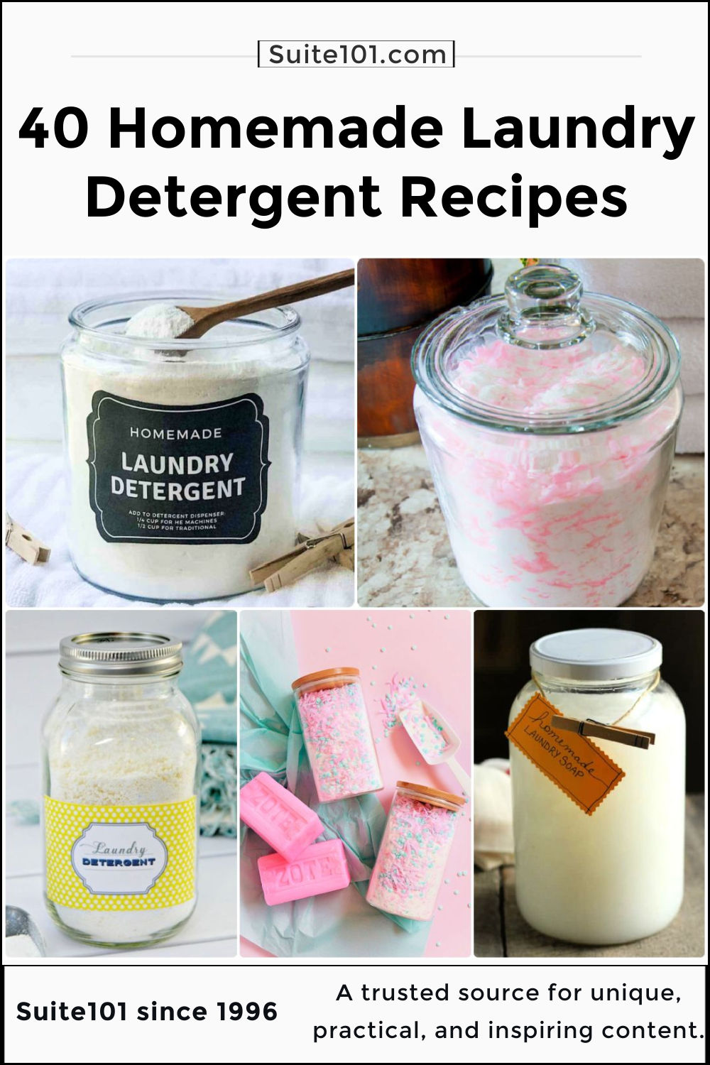 40 Homemade Laundry Detergent Recipes You Can DIY