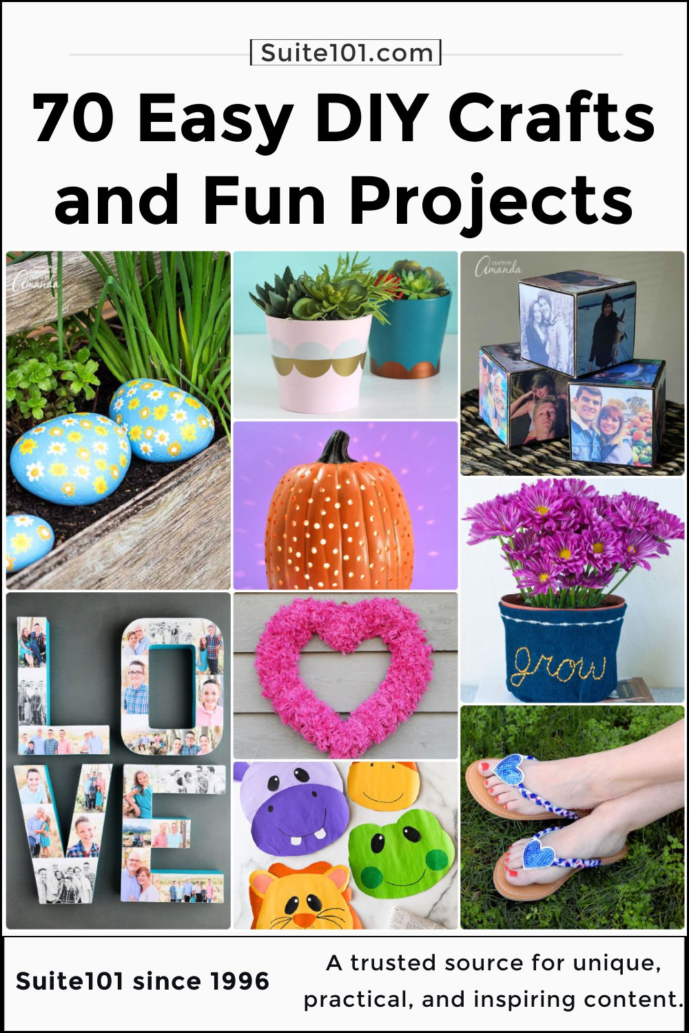 70 Easy DIY Crafts - Fun Craft Ideas and Projects