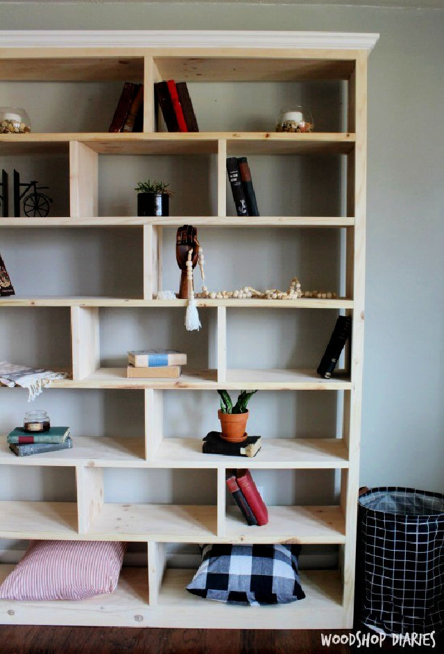 40 Free DIY Bookshelf Plans and Ideas You Can Build