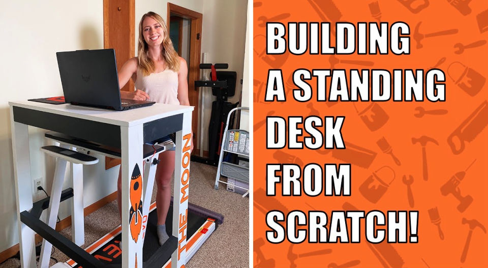 20 Homemade DIY Treadmill Desk Ideas - Suite 101