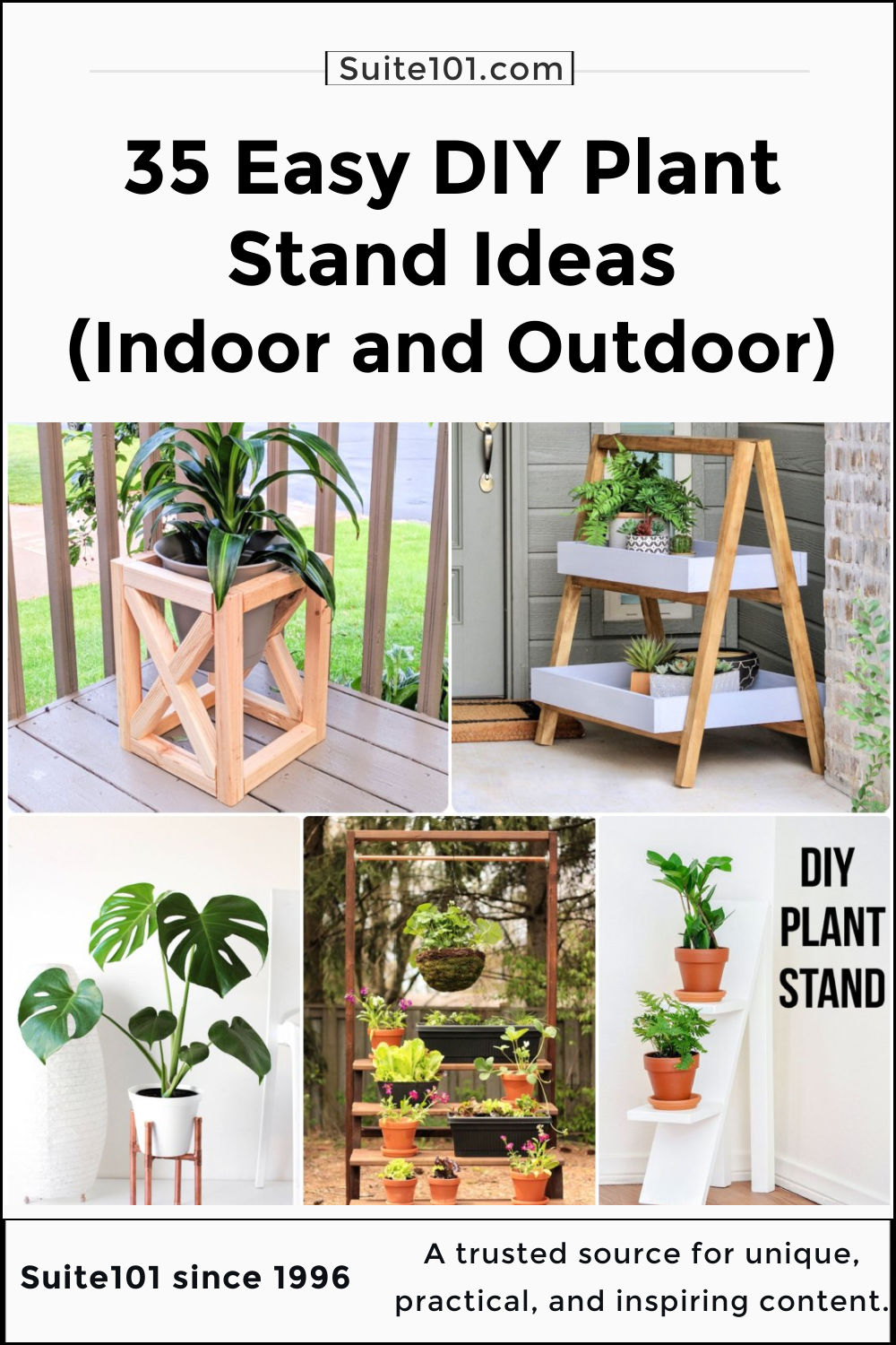 35 Easy DIY Plant Stand Ideas (Indoor and Outdoor)