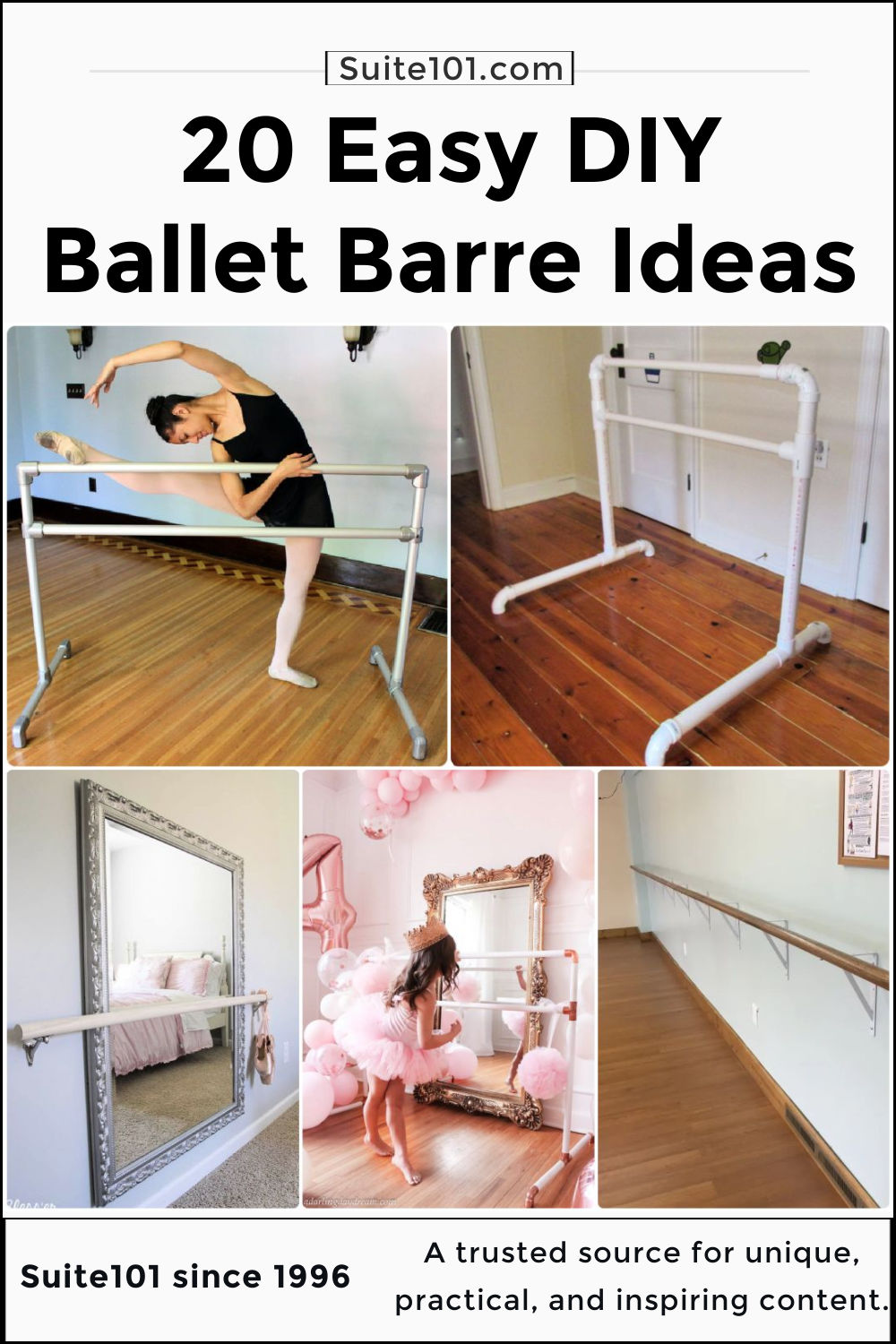 20 DIY Ballet Barre Ideas: Build Your Own Barre - Suite 101