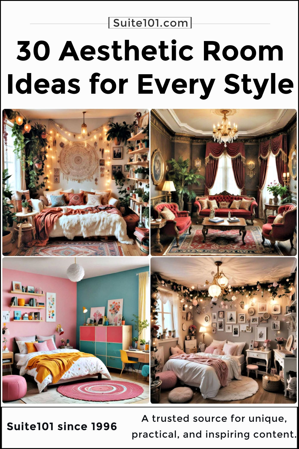 30 Aesthetic Room Ideas for a Trendy Home - Suite 101