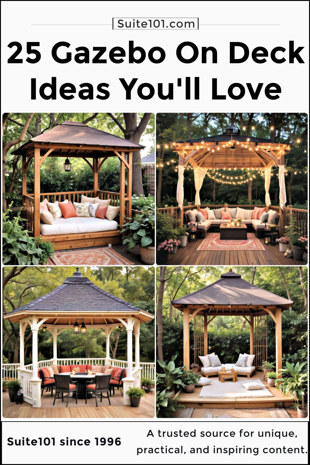 25 Deck Gazebo Ideas for a Perfect Backyard Setup