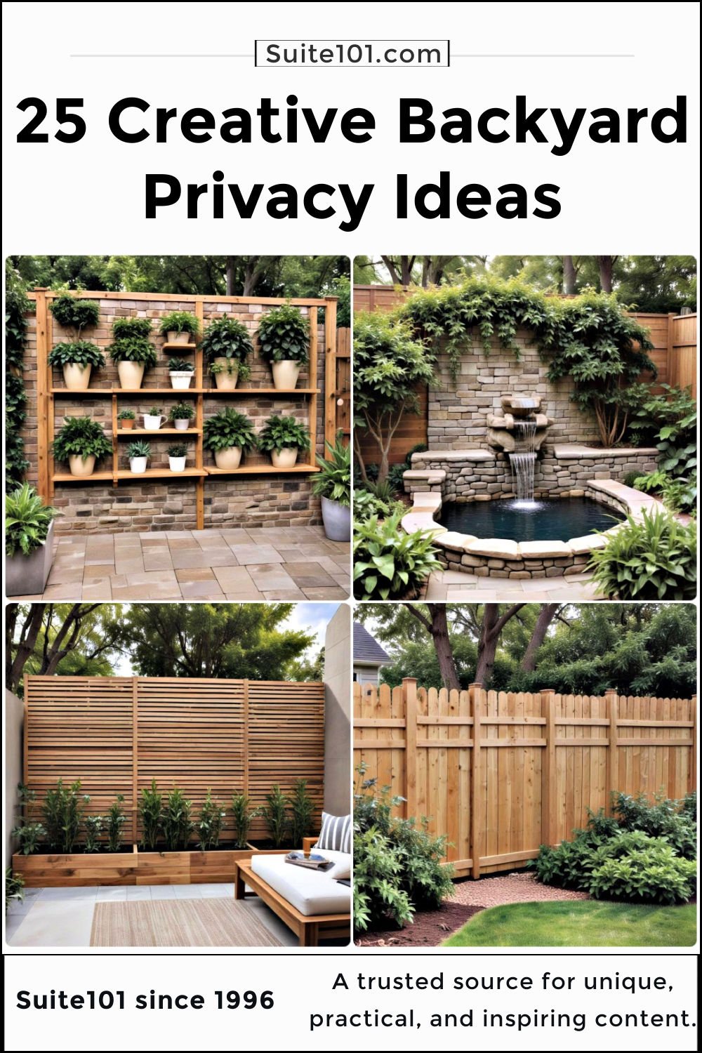 20 Backyard Privacy Ideas and Solutions 2024 - Suite 101