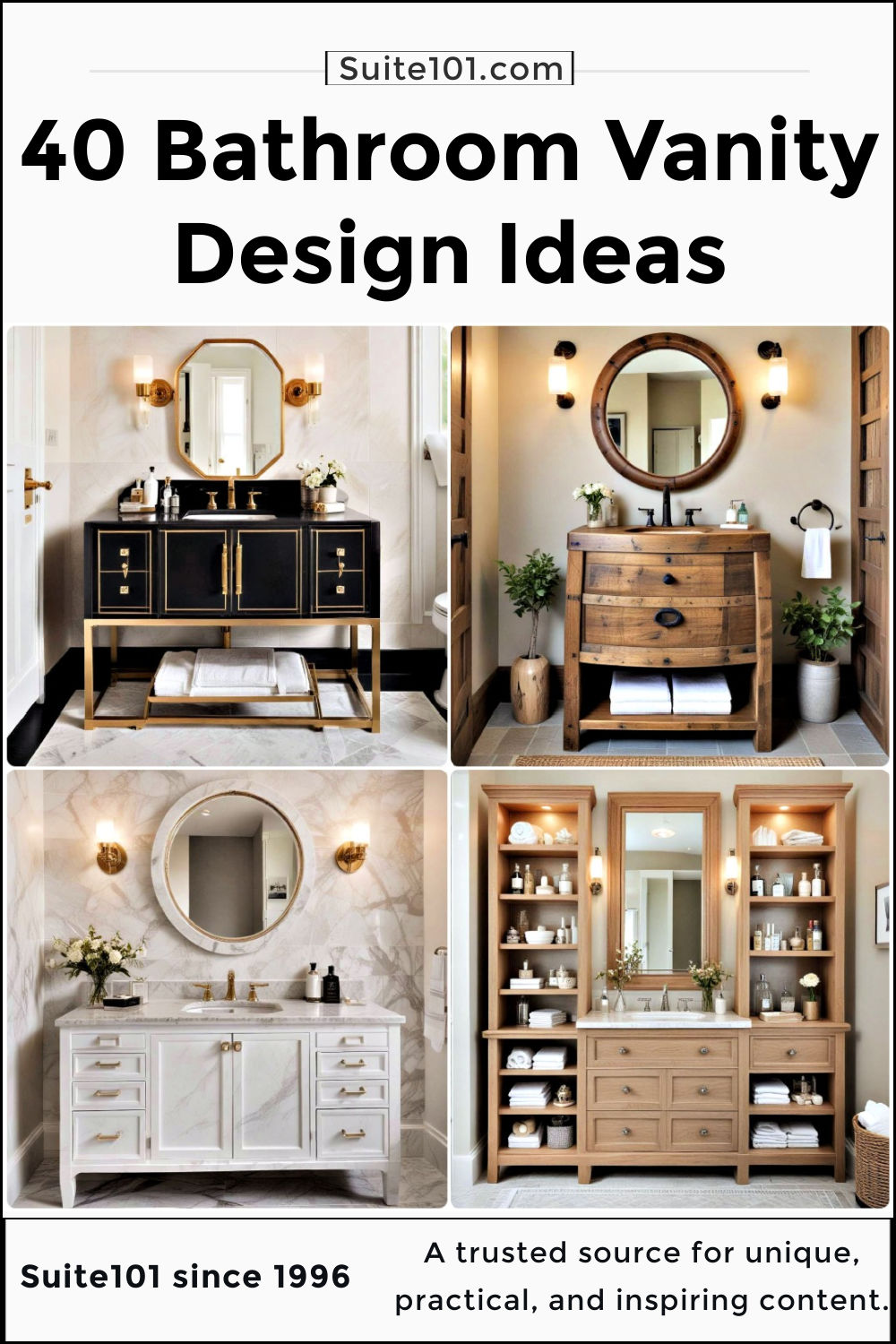 40 Unique Bathroom Vanity Ideas and Inspirations