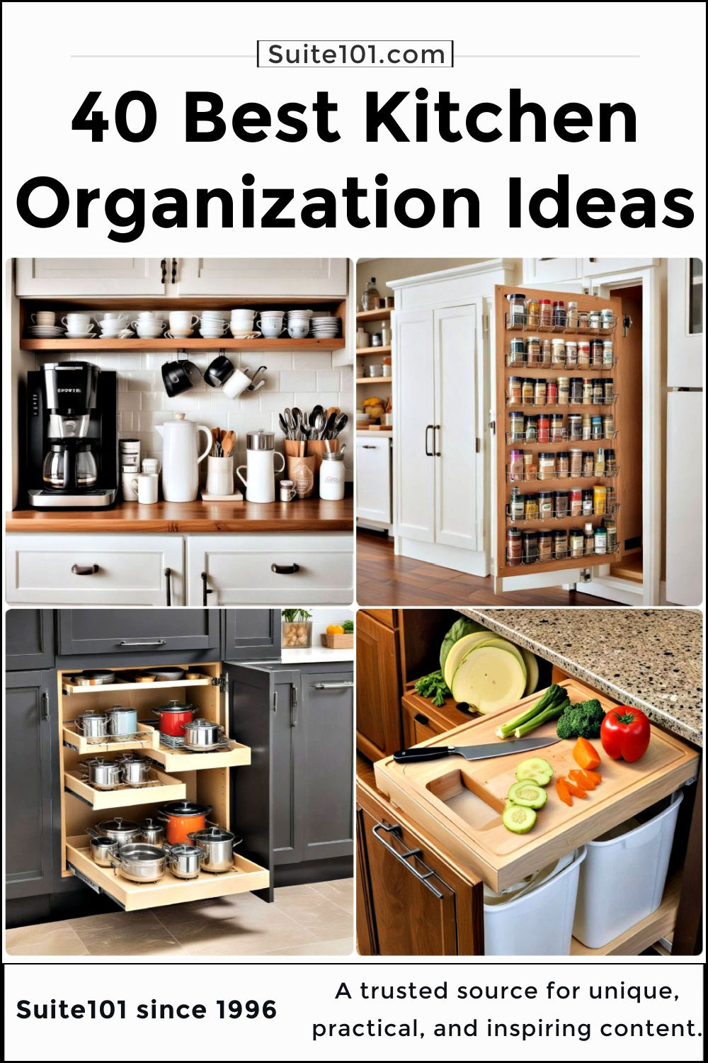 40 Kitchen Organization Ideas to Declutter Your Space - Suite 101