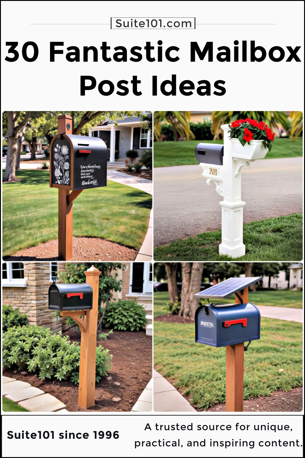 30 Mailbox Post Ideas and Designs for Every Style Home