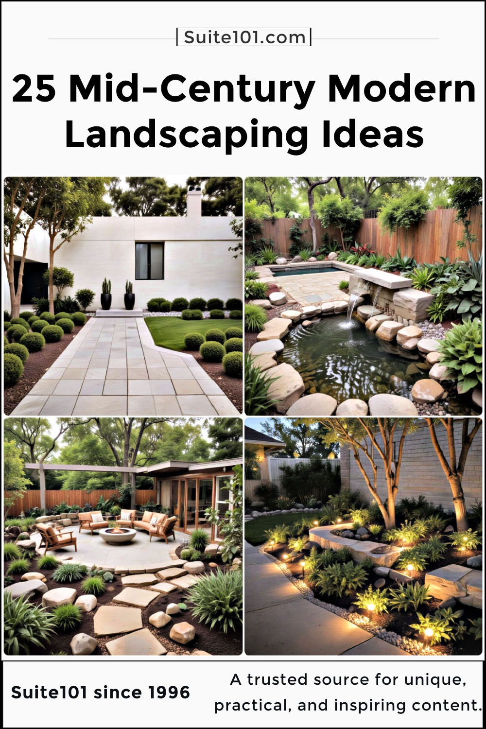 25 Mid-Century Modern Landscaping Ideas and Designs