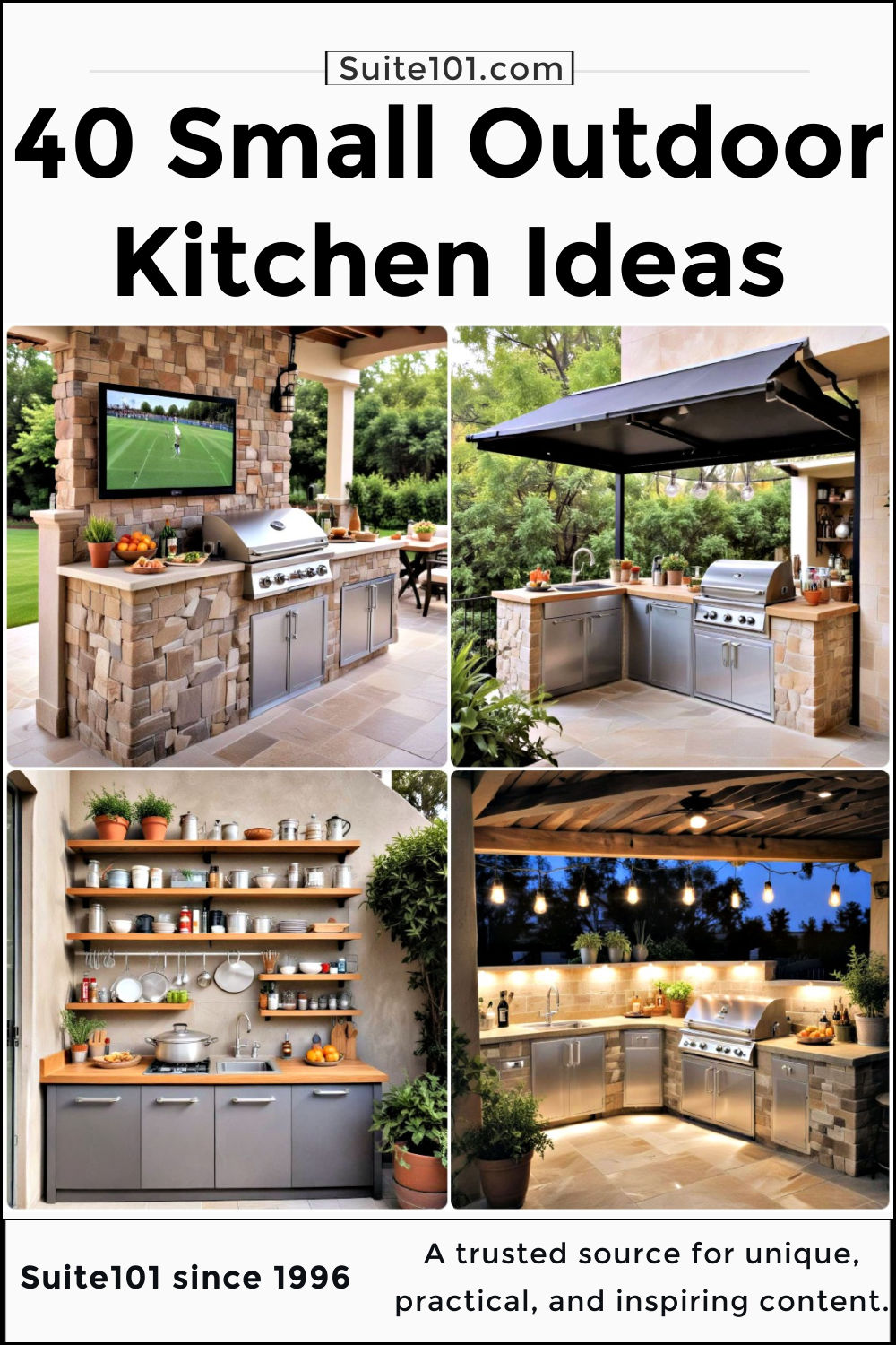 40 Small Outdoor Kitchen Ideas With Big Style