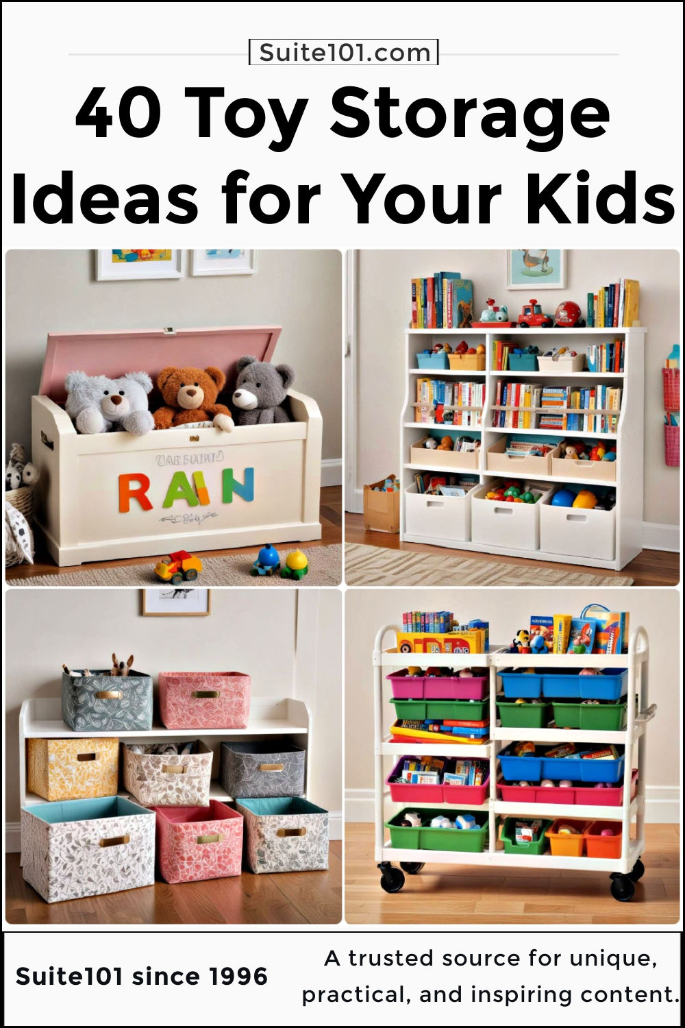 40 Toy Storage Ideas for an Organized Playroom Bliss