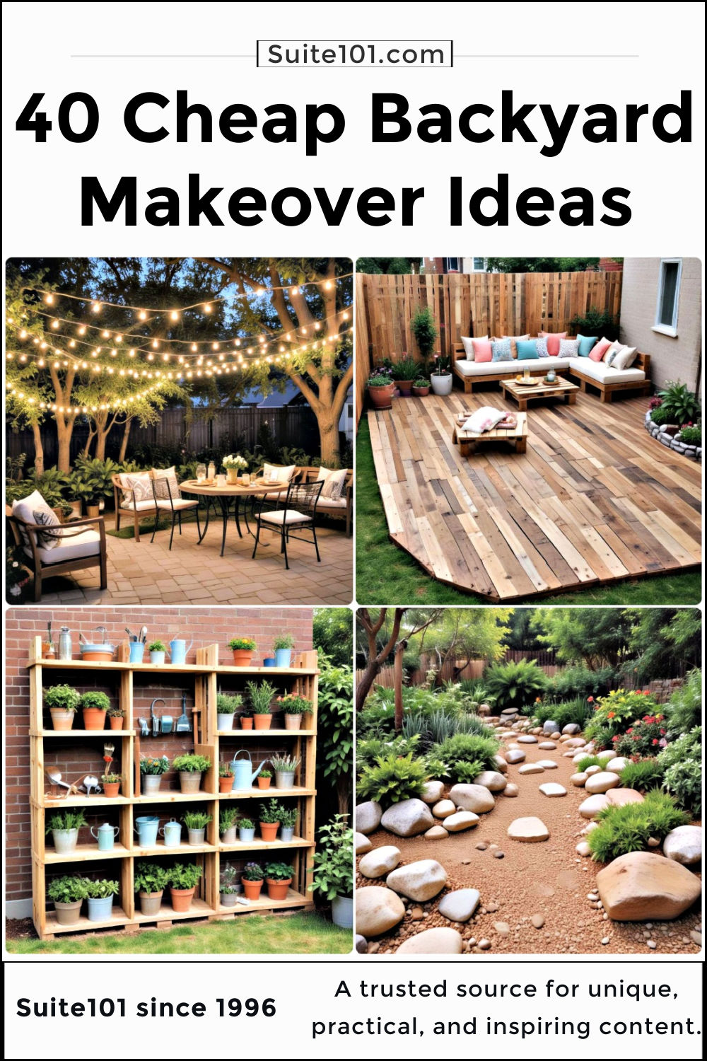 40 Cheap Backyard Makeover Ideas (2024) - Suite 101