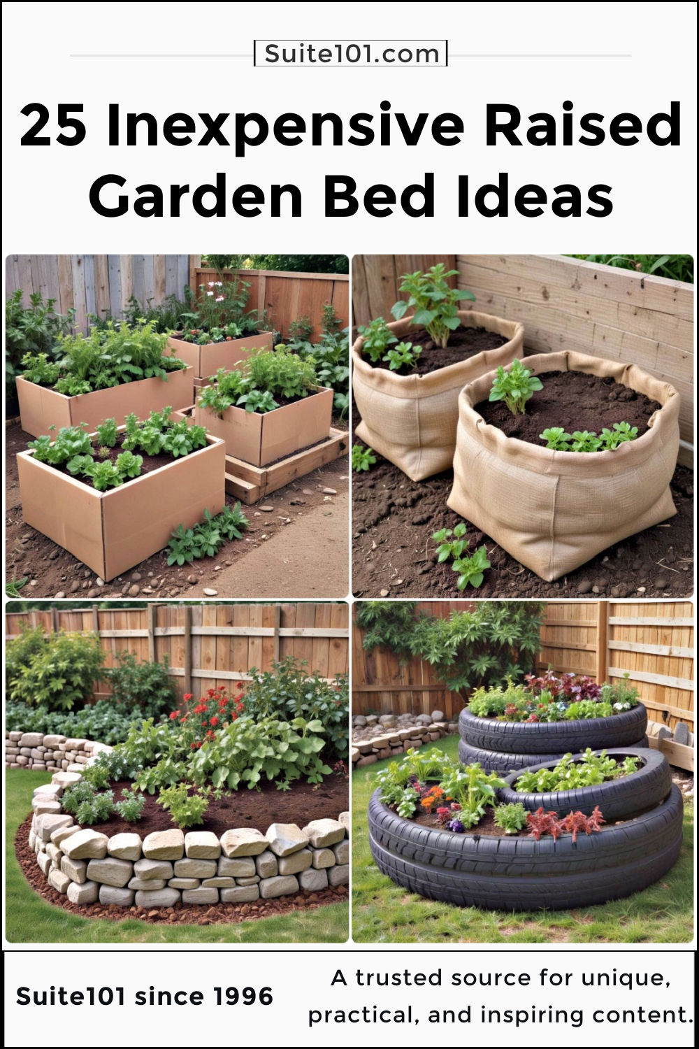 25 Inexpensive Raised Garden Bed Ideas for Your Yard