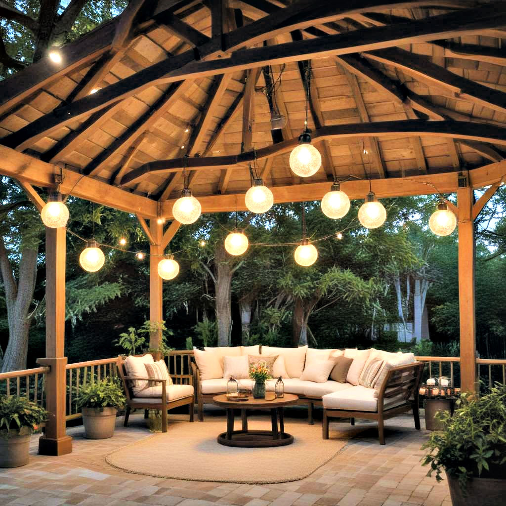 25 Gazebo Lighting Ideas for a Cozy Outdoor Ambiance
