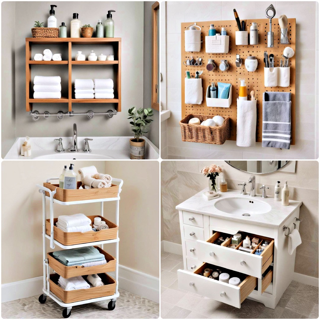 40 Small Bathroom Storage Ideas and Organization (2024)
