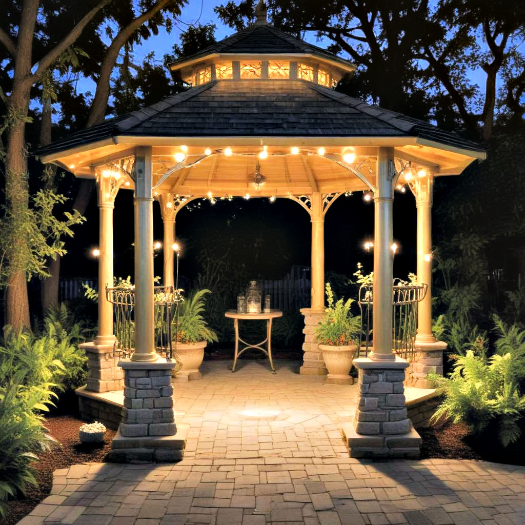 25 Gazebo Lighting Ideas for a Cozy Outdoor Ambiance