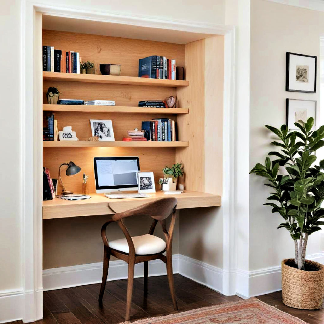 25 Built-in Desk Ideas for a Clutter-Free Home Office