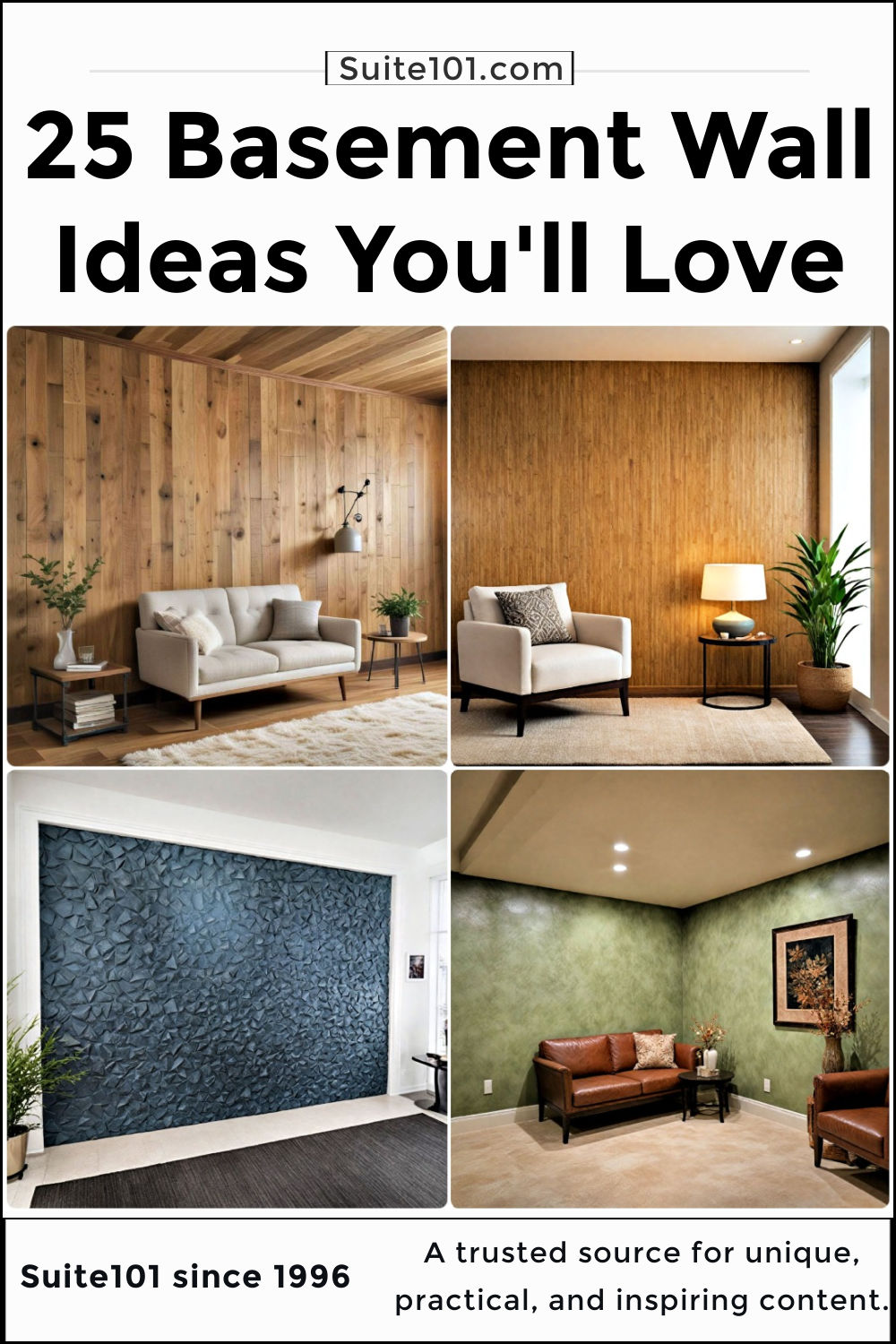 25 Basement Wall Ideas That Make a Statement