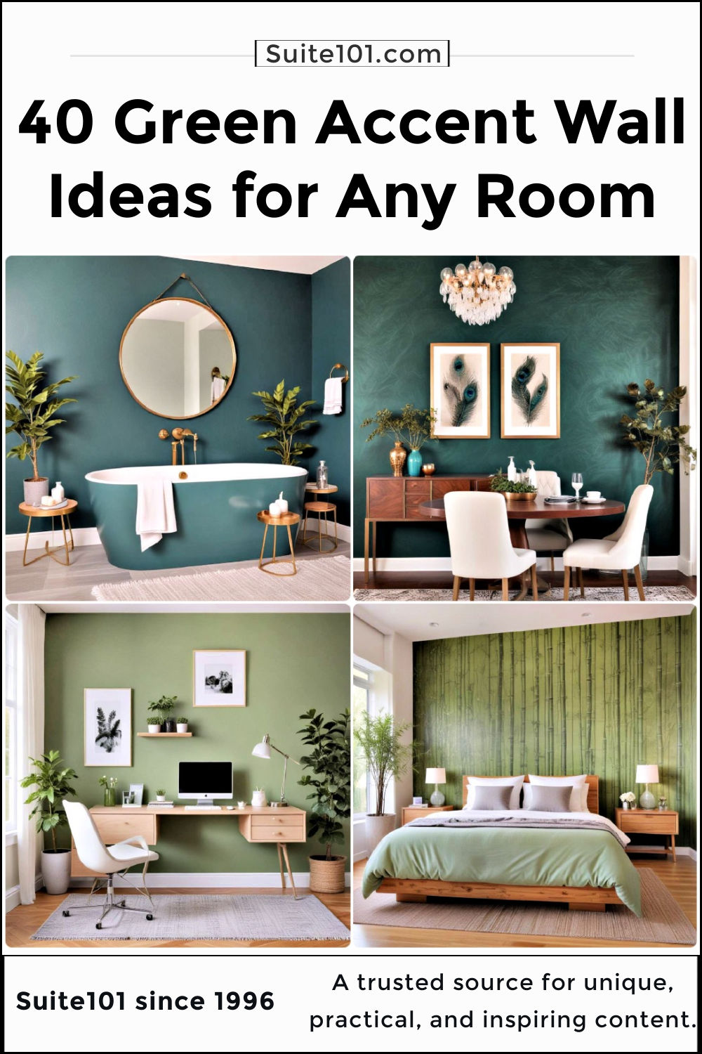 40 Green Accent Wall Ideas for A Fresh and Modern Look