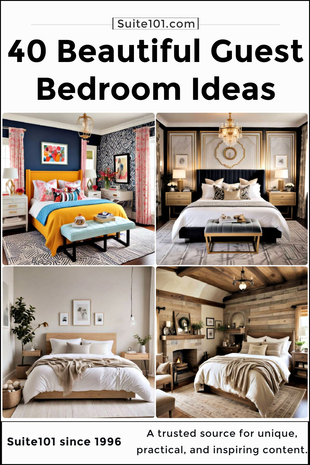 40 Guest Bedroom Ideas for Every Decorating Style