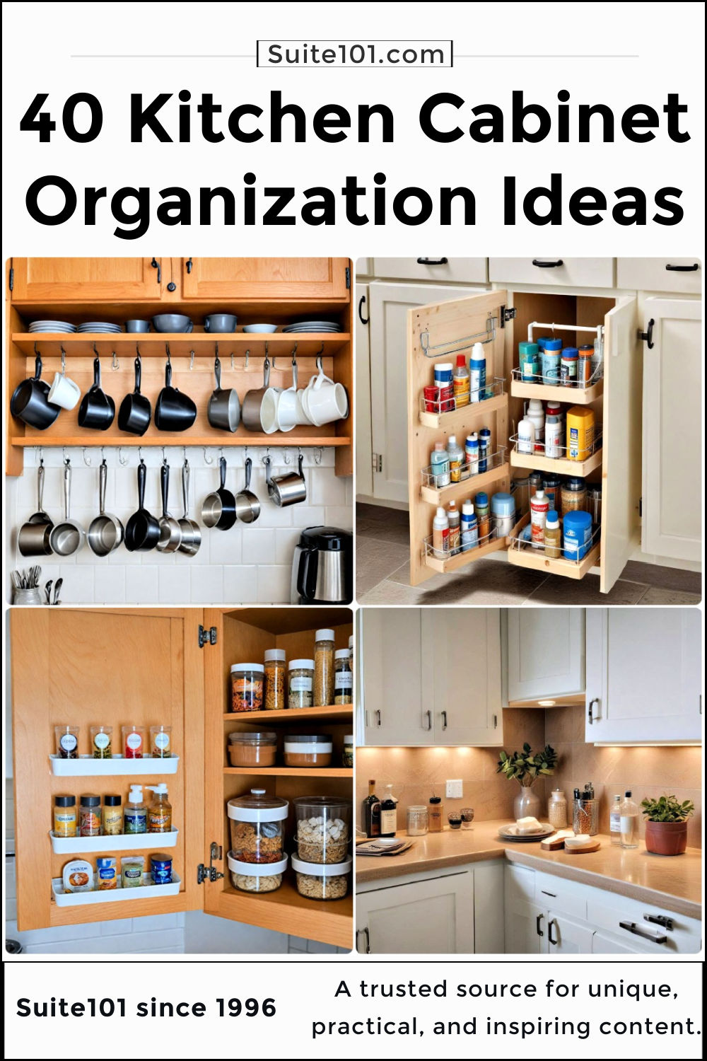 40 Kitchen Cabinet Organization Ideas for a Tidy Space