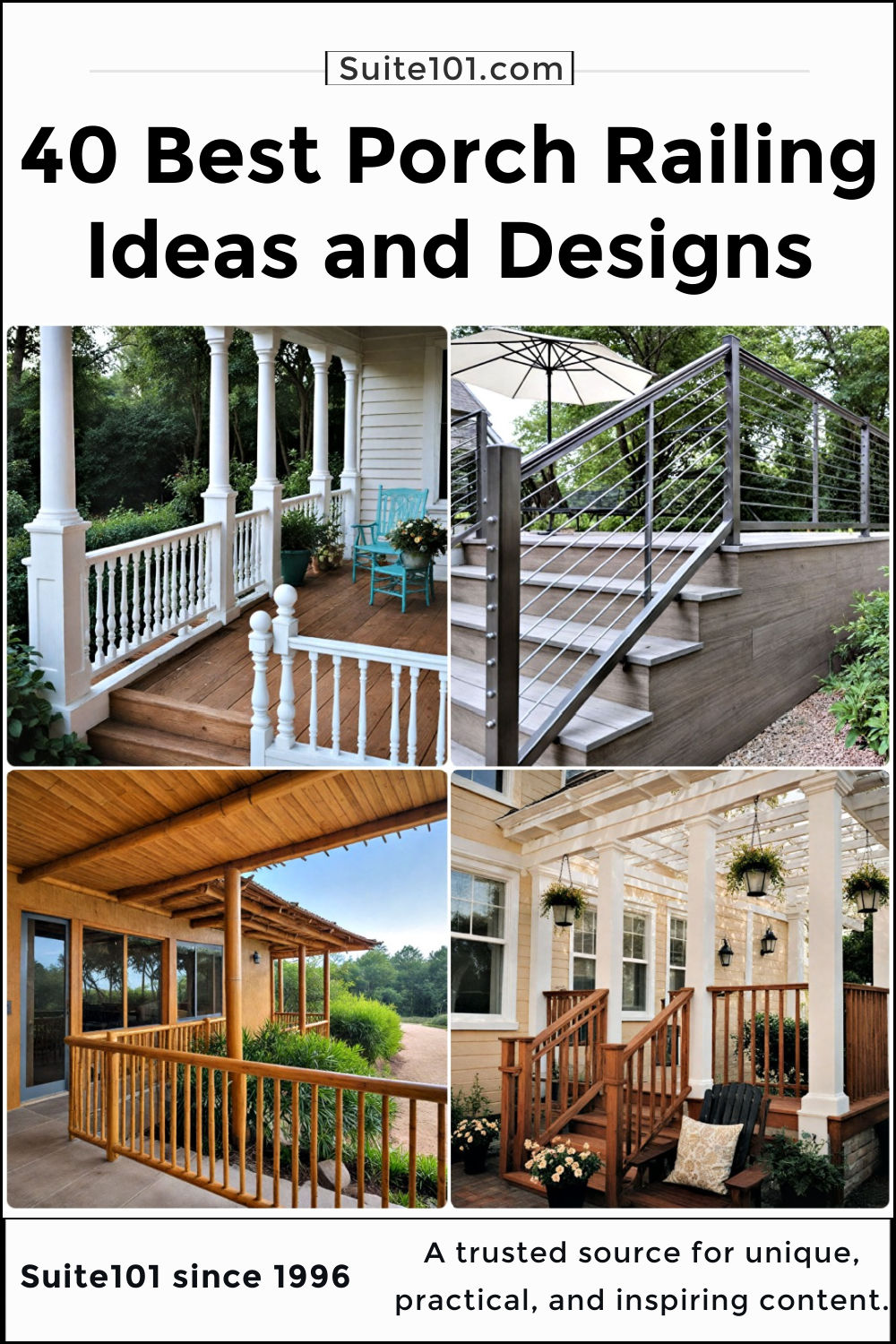 40 Porch Railing Ideas to Transform Outdoor Spaces