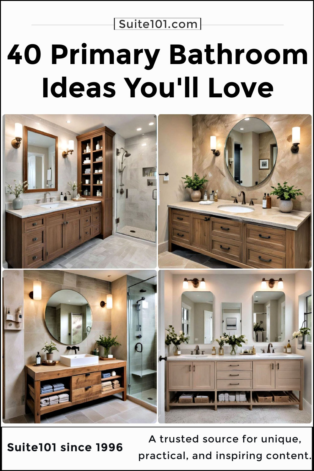 40 Primary Bathroom Ideas You'll Want to Try - Suite 101