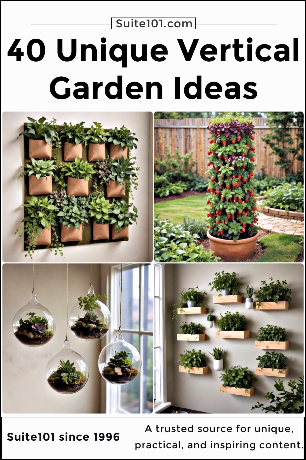 40 Vertical Garden Ideas for Indoor and Outdoor Spaces