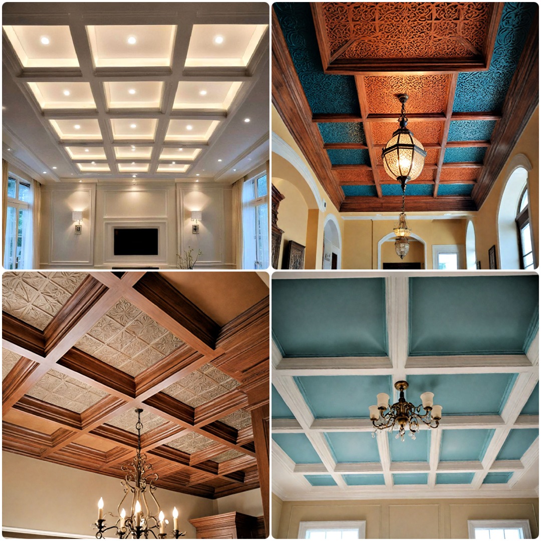 30 Coffered Ceiling Ideas That We Love