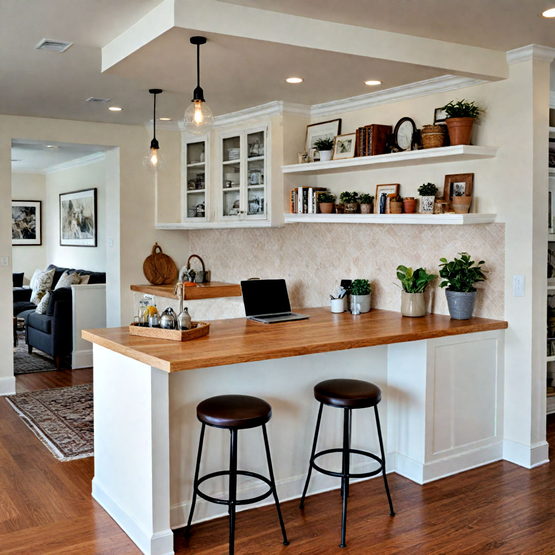 25 Half Wall Ideas for Open-Concept Living - Suite 101