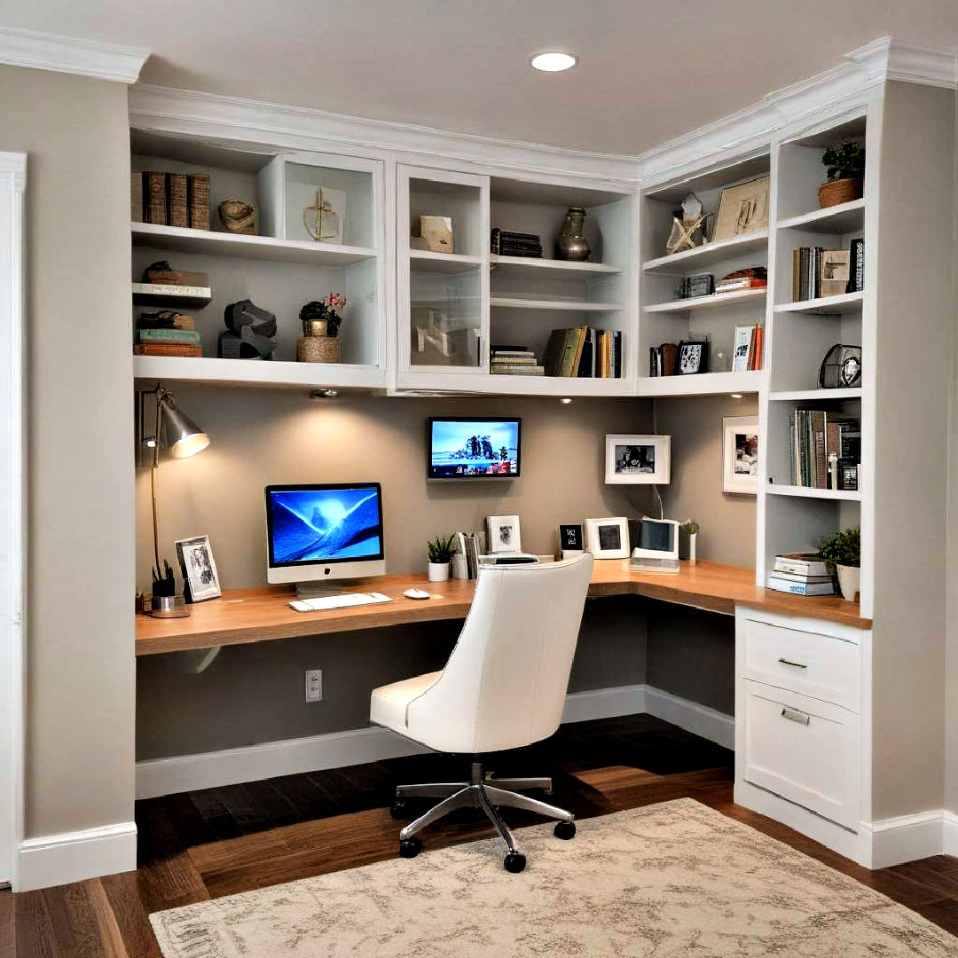 25 Built-in Desk Ideas for a Clutter-Free Home Office