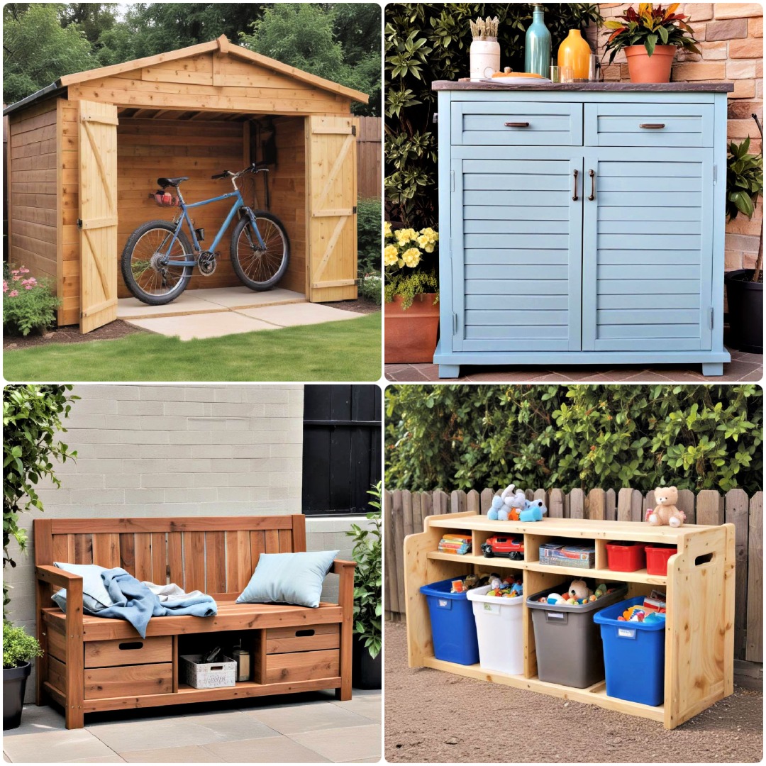 25 Outdoor Storage Ideas to Declutter Your Backyard