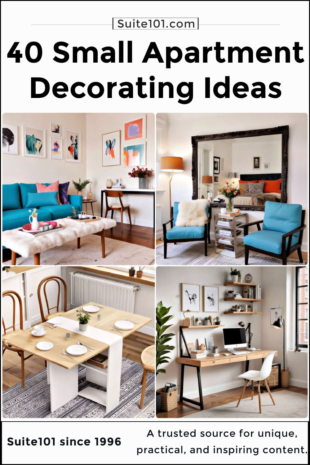 40 Small Apartment Decorating Ideas to Try Right Now