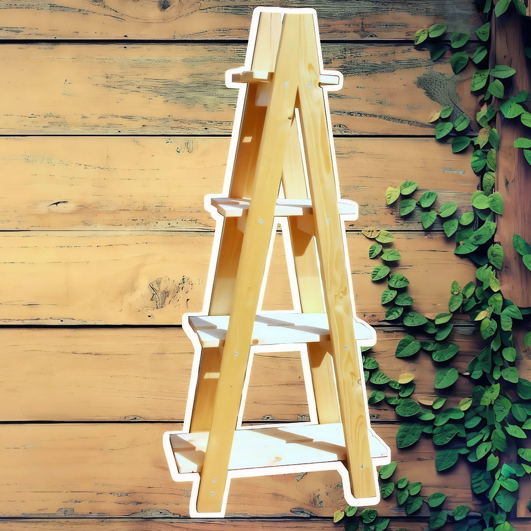 DIY Ladder Plant Stand to Level up Your Greenery