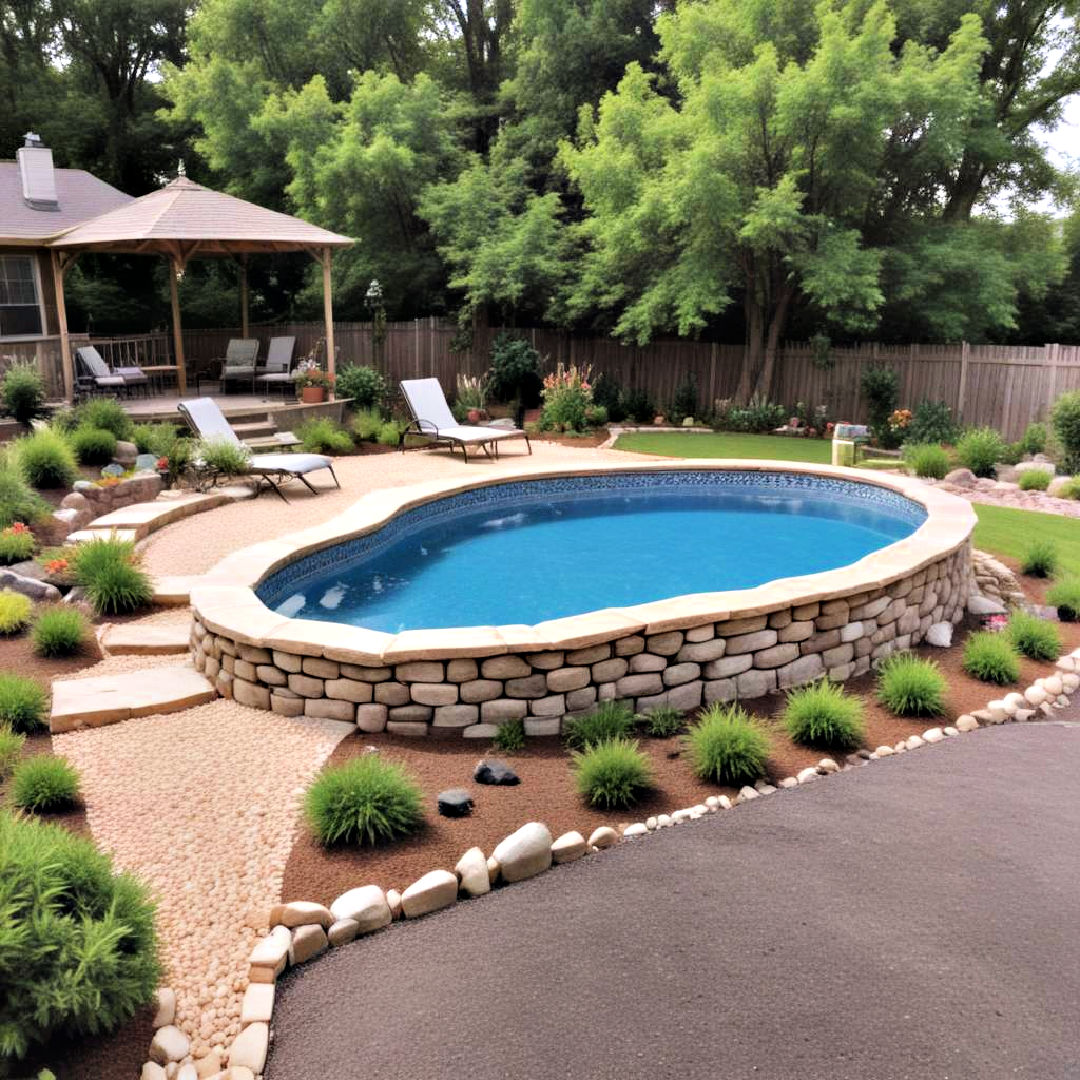 25 Above-Ground Pool Landscaping Ideas and Designs