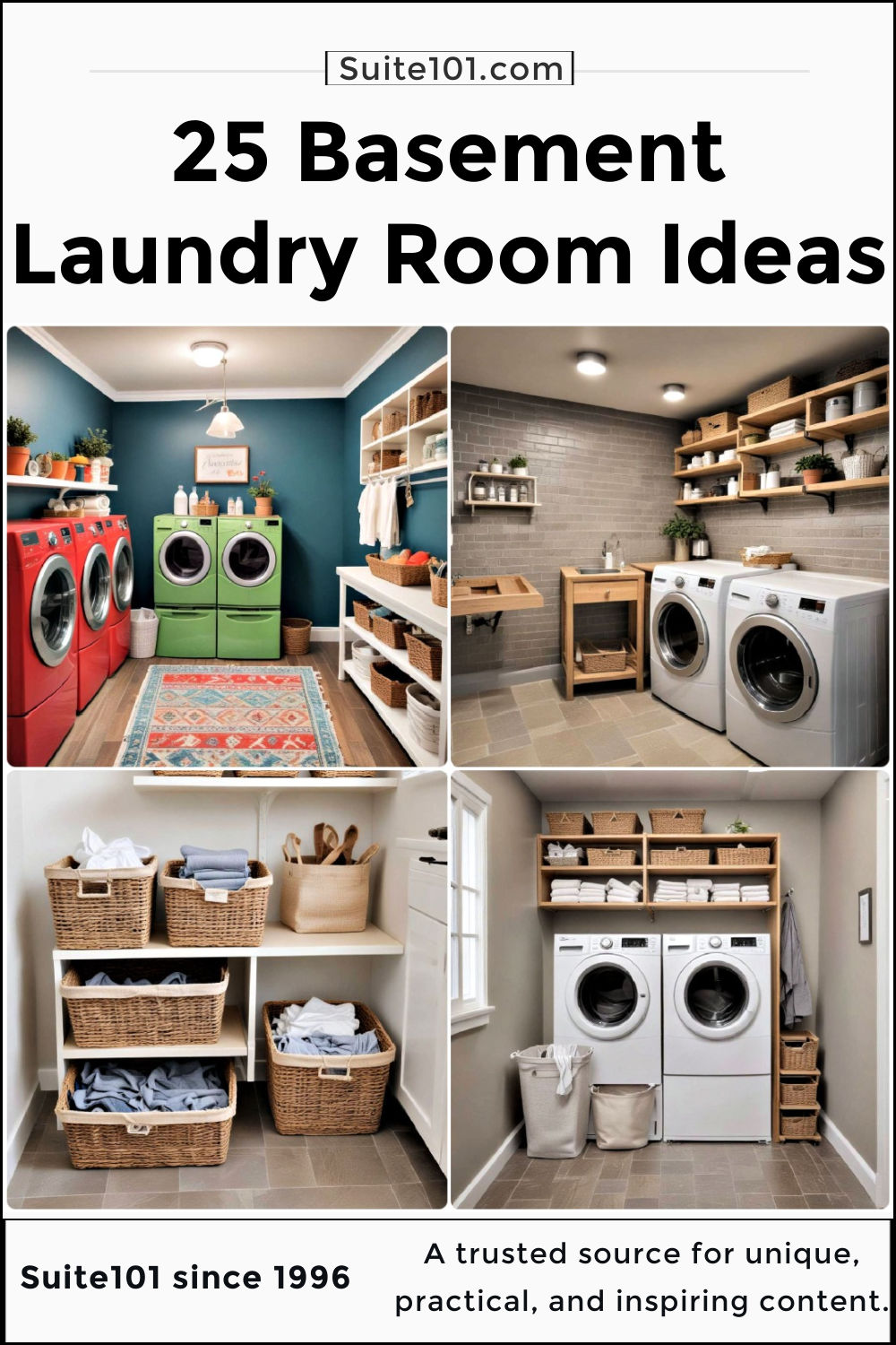 25 Basement Laundry Room Ideas to Simplify Your Chores
