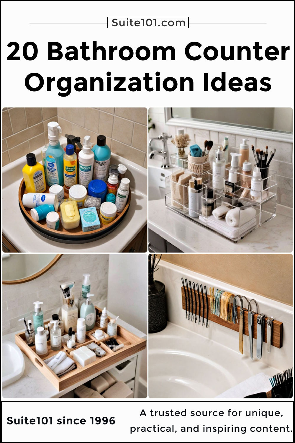20 Bathroom Counter Organization Ideas for Every Style - Suite 101