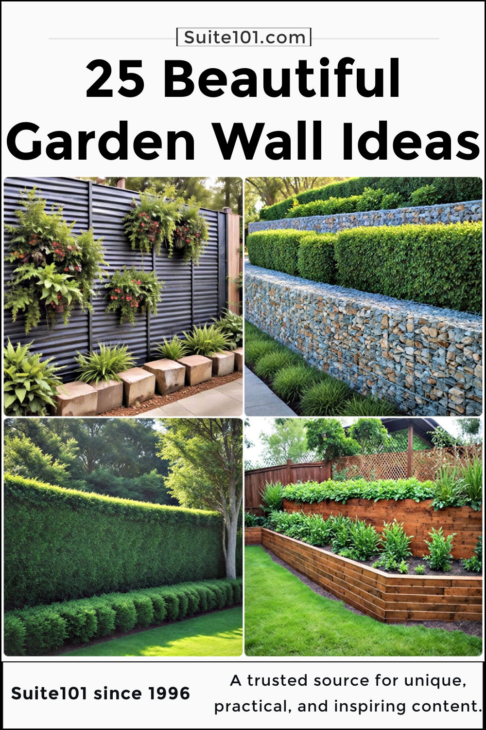 25 Garden Wall Ideas to Brighten Your Landscape