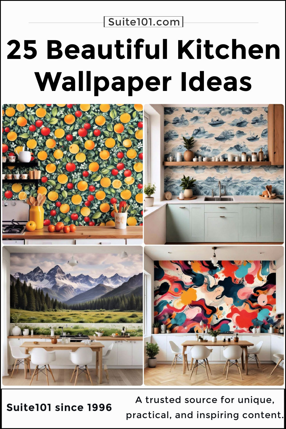 25 Kitchen Wallpaper Ideas That Never Go Out of Style