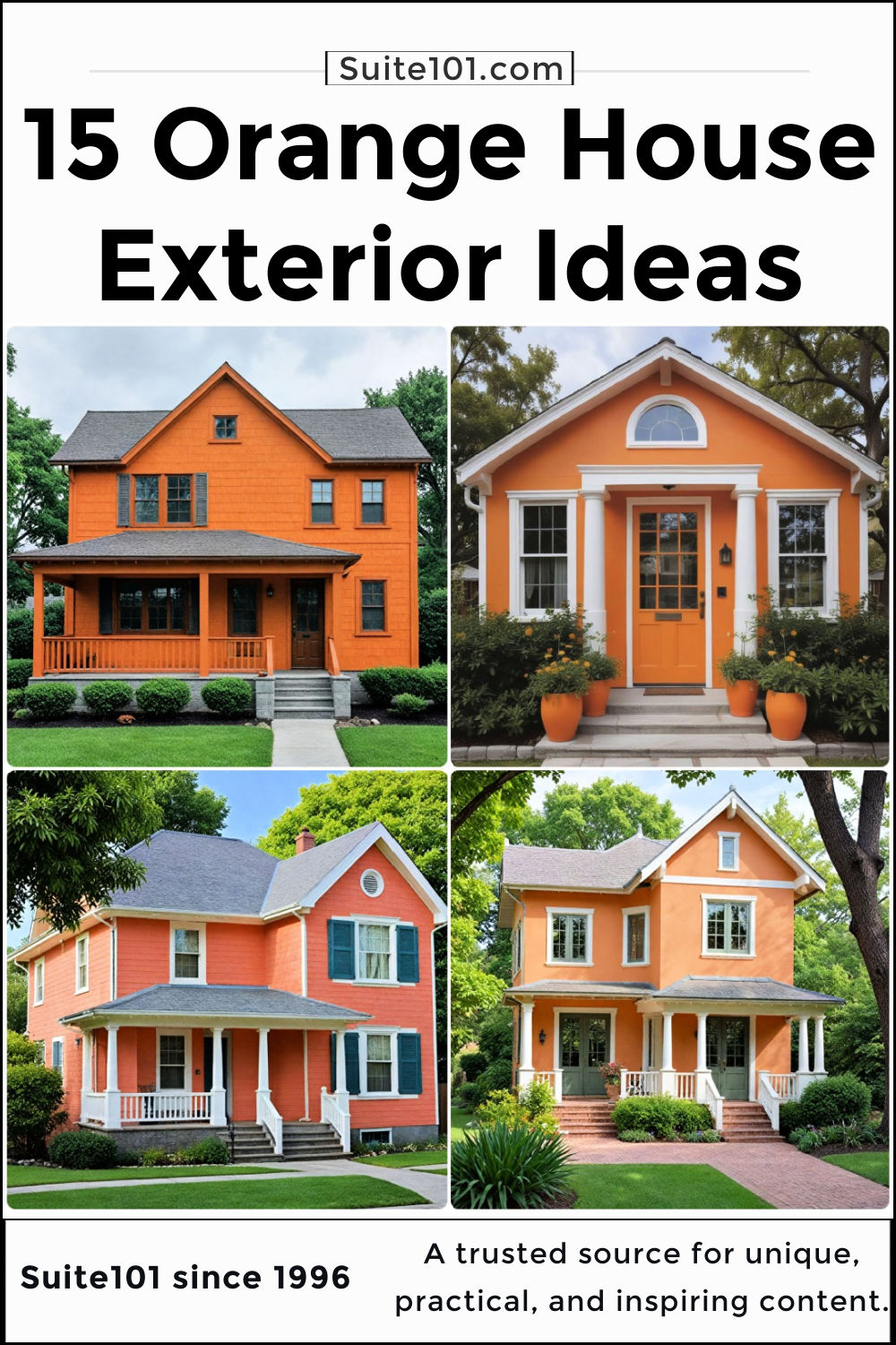 15 Orange House Exterior Ideas to Brighten Up Your Home