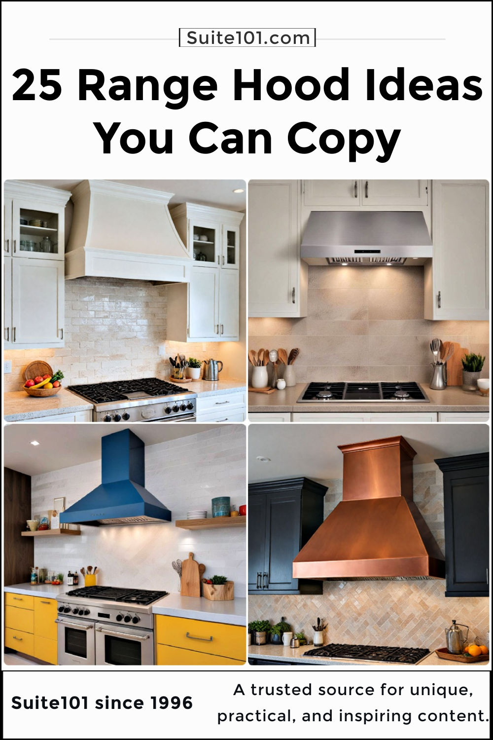 25 Range Hood Ideas for a Modern Kitchen Makeover